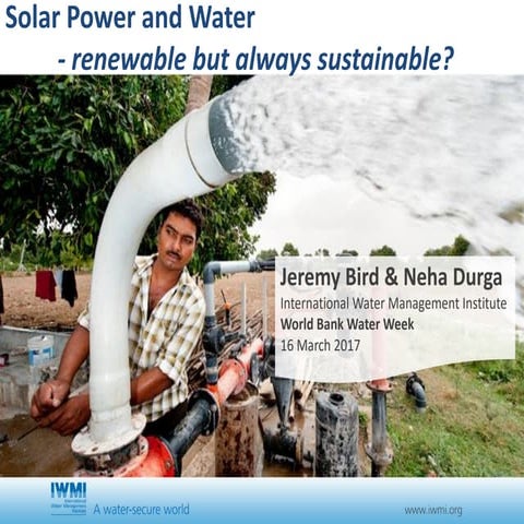Water lifting technologies for smallholder farmers provide ...