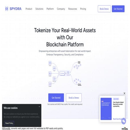 Asset tokenization platform Development by Spydra | PDF