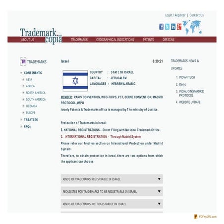 Trademark Registration in Israel | PPT