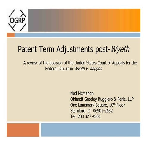 Wyeth Presentation | PDF