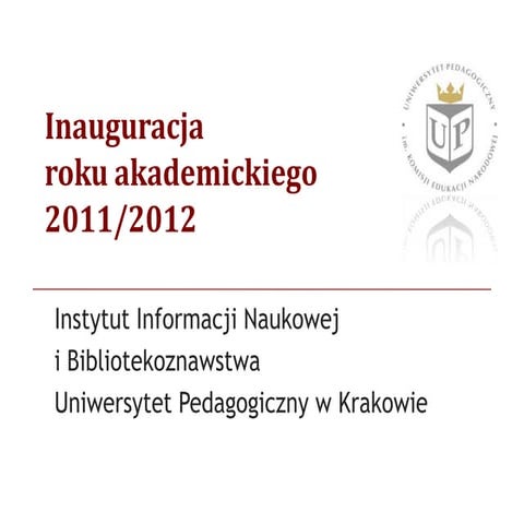 Wyklad inaugurac2011 | PPT