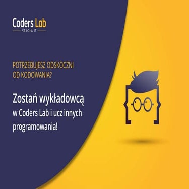Zostań wykładowcą Coders Lab! | PDF