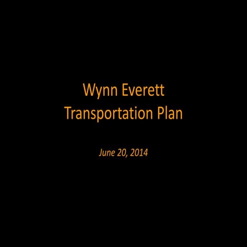 Wynn Transportation Plan | PDF