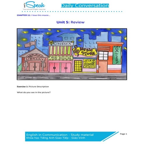 Chapter 1 unit 4. my neighborhood | PDF