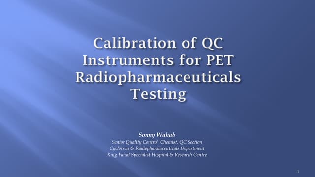 Qualification of analytical instruments | PDF