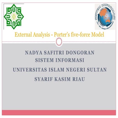 External Analysis - Porter’s five-force Model | PPTX
