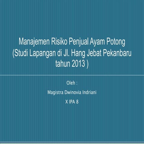 X.8 magistra dwinovia indriani ppt | PPTX