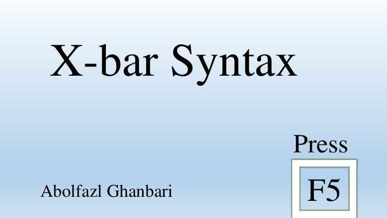 X bar