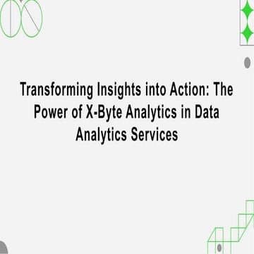 Data analytics services company - x-byte analytics