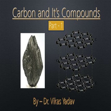 Carbon and it's compounds - part 1 | PPTX