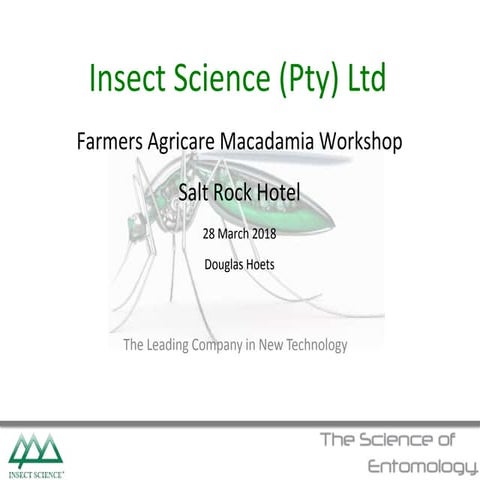 Macadamia Nut Borer Control Method - Insect Science | PPTX