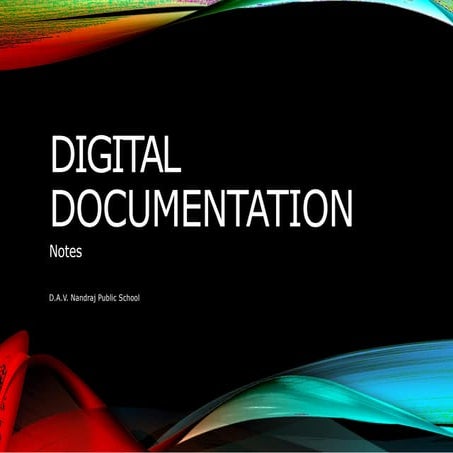 Class X:- Digital Documentation Notes(libre Office) | PPTX