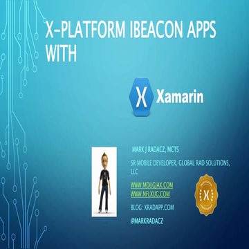 X-platform iBeacon apps with Xamarin | PPTX