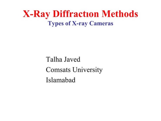 Types of crystals & Application of x ray | PPTX