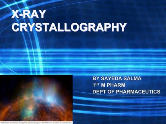 X-RAY SPECTRA | PPTX