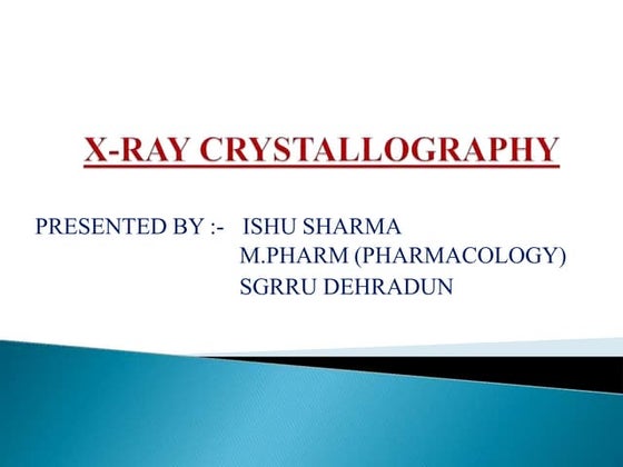 X ray crystallography | PPT