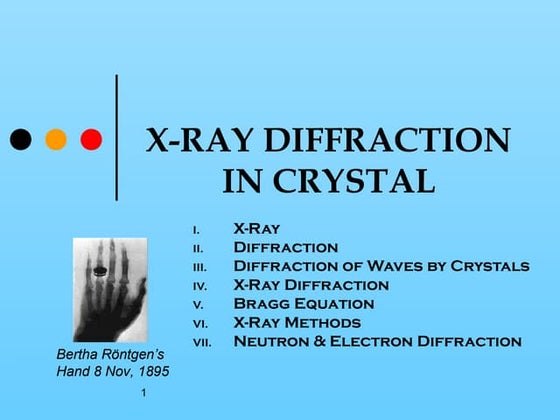 X ray diffraction | PPT