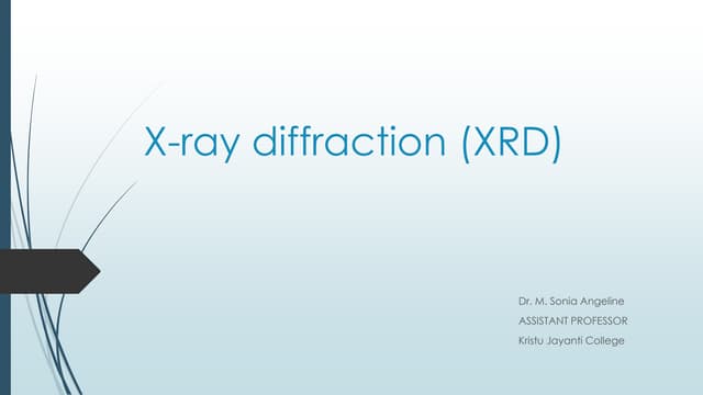 XRD interpretation | PPTX
