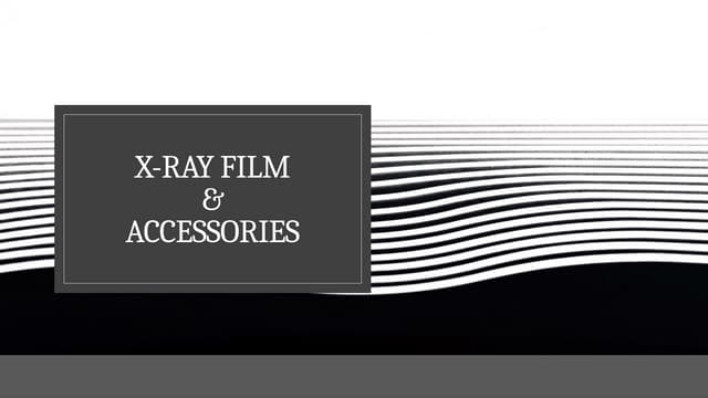 Dental X-Ray Film types and indications. | PPTX
