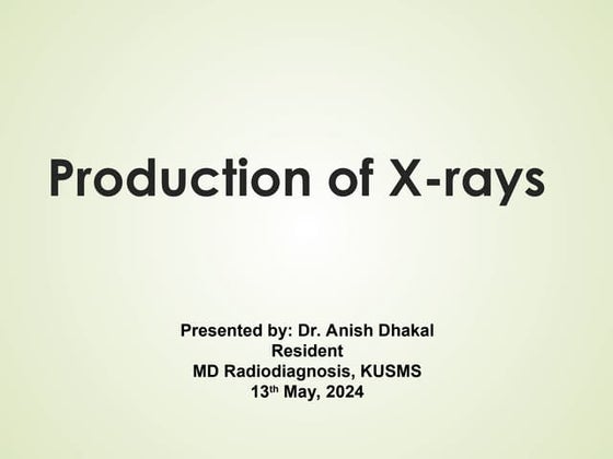 X ray tube | PPT