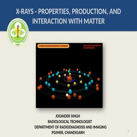 X -RAYS ITS PROPERTIES, PRODUCTION, by joginder.pptx