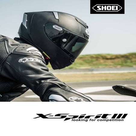 Shoei X-Spirit III Specification Booklet | PDF