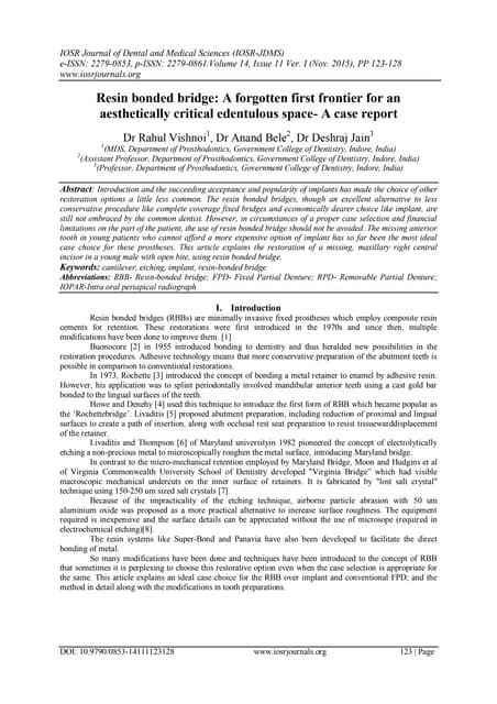 Vonlay; A paradigm shift in post endodontic restoration: A case report ...