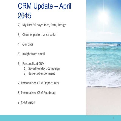 Board presentation crm april 2015 | PPT