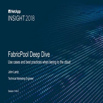 NetApp Fabric Pool Deck | PPTX
