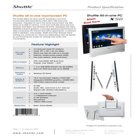 Shuttle Sx58 H7 | PDF