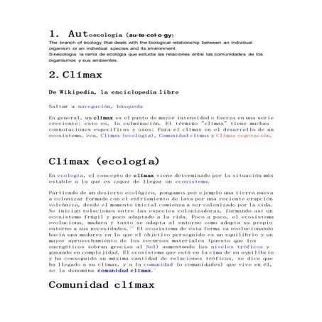 Conceptos de ecologia | DOC