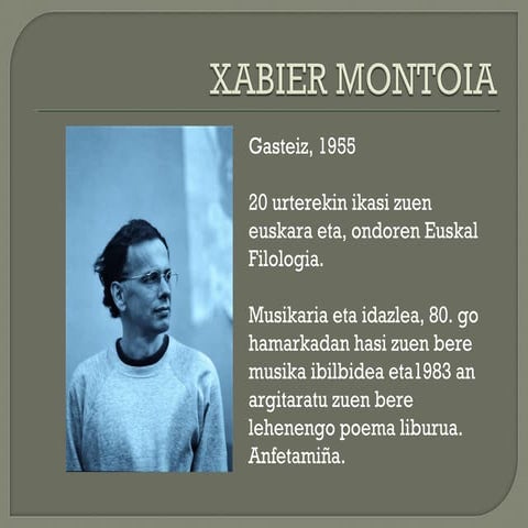 Xabier Montoia.Aurkezpena | PPT