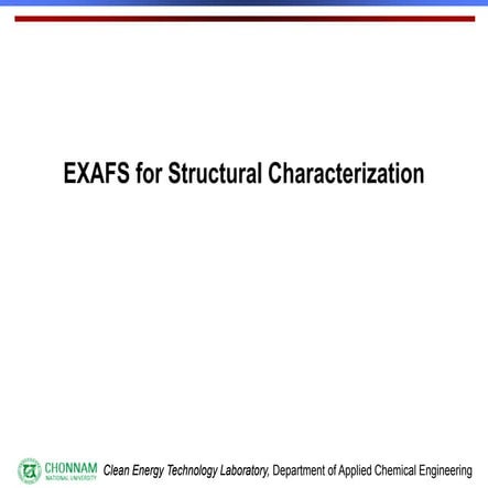 Basic Introduction of XANES and EXAFS | PPTX