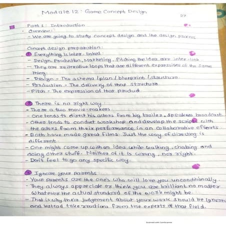 NOTES - Game Concept Design | PDF