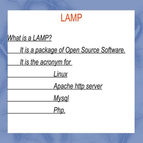 Installation Of Lamp | ODT