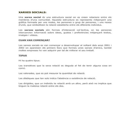 Xarxes Socials | DOC