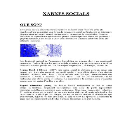 Les xarxes socials | PPTX