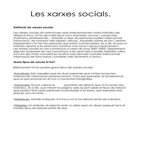 Les xarxes socials | PPTX