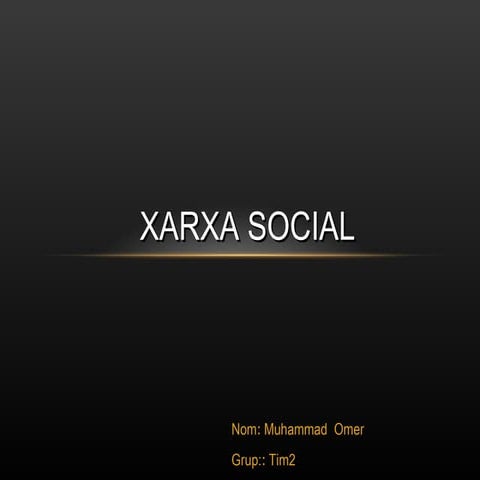 Xarxes socials XSOM | PPT