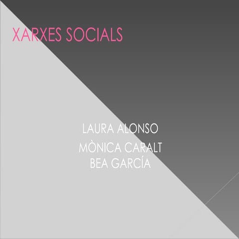 Xarxes socials monica laura bea | PPT
