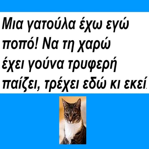 ΧΑΣΑΜΕ ΤΗ ΓΑΤΑ | PPTX
