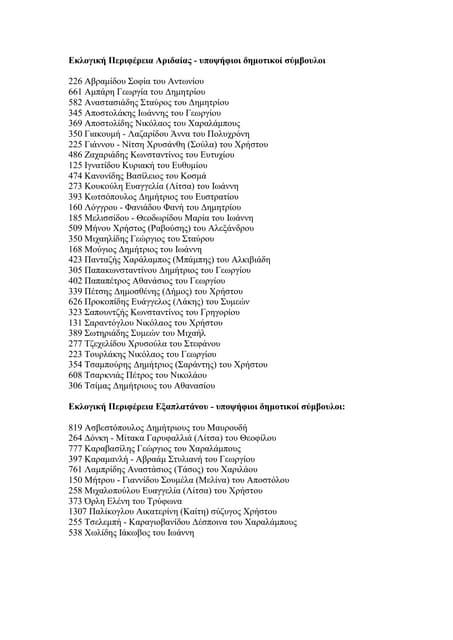 ΜΠΙΝΟΣ ΕΠΙΣΗΜΑ ΑΠΟΤΕΛΕΣΜΑΤΑ | PDF