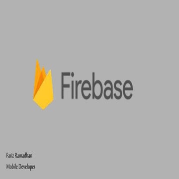 Sharing session #36 Firebase | PPT