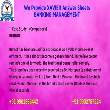 XAVIER - Brand Management - 2 - XAVIER DMS CASE STUDY PAPERS.pdf