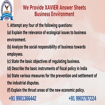 XAVIER - Business Environment 2 - XIBMS CASE STUDY ANSWERS.pdf