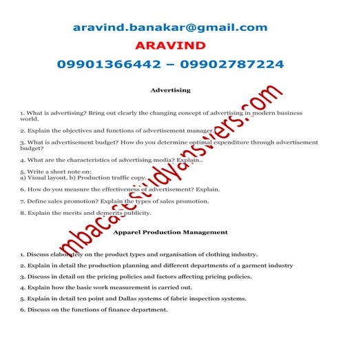 Xavier mba, emba, answer sheets. aravind 9901366442 | DOC