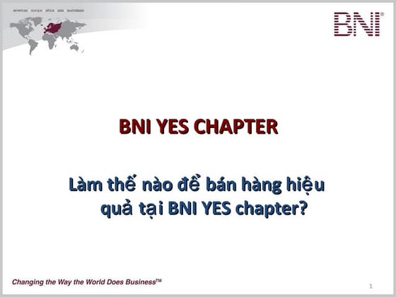 BNI Contact Spheres for the HUB Chapter | PPTX