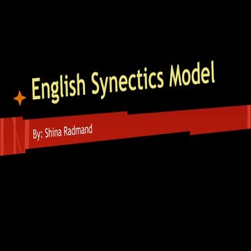 English synectics model | PPTX