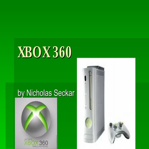 XBOX 360 | PPT | Home Entertainment Systems | Consumer Electronics