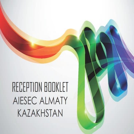 Reception booklet, AIESEC Almaty | PDF